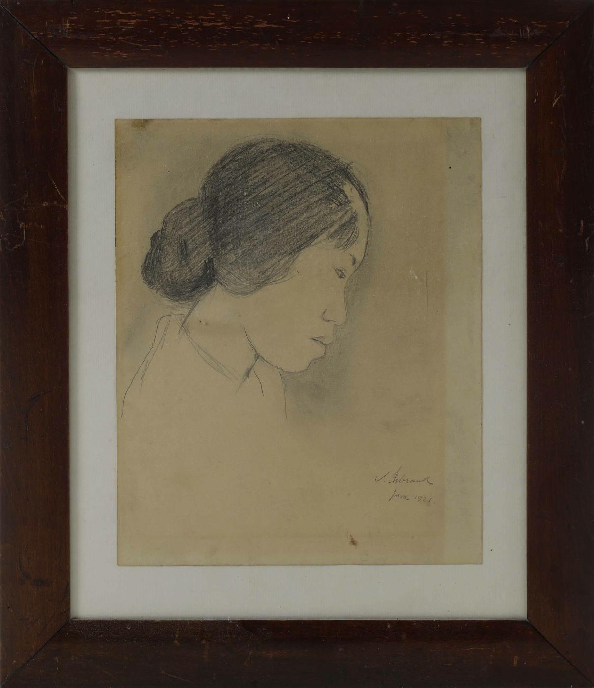 Victor Bagley Isbrand | Portræt af Java kvinde (1921) | MutualArt