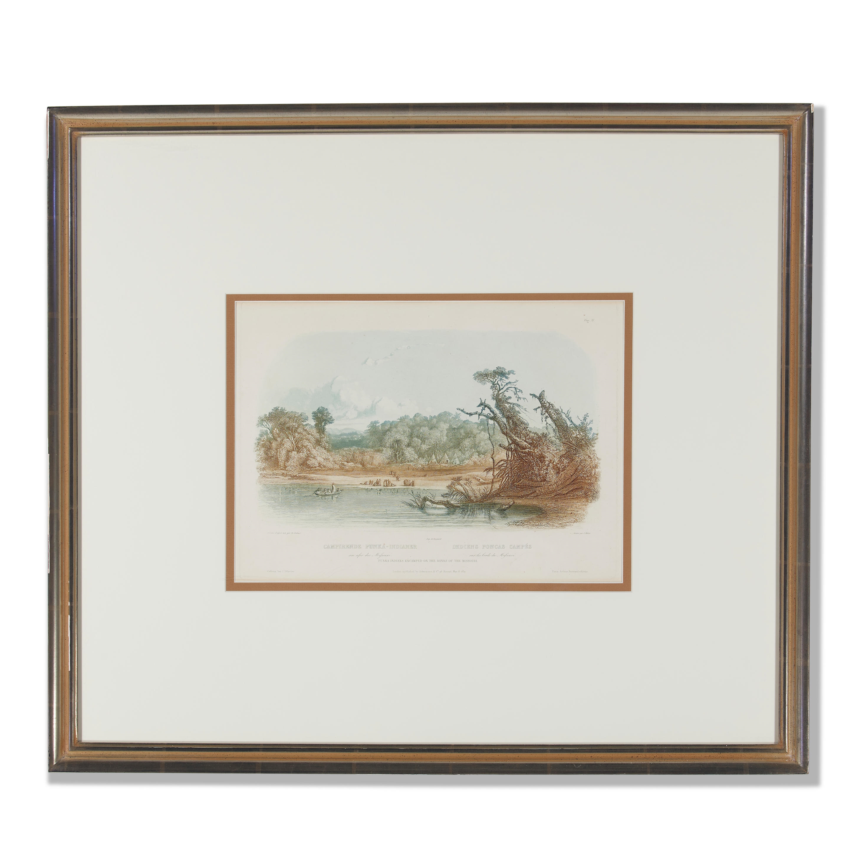 Karl Bodmer | Punka Indians Encamped on the Banks of the Missouri ...