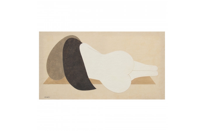 Saoud Abdallah | Woman and Cat (2020) | MutualArt