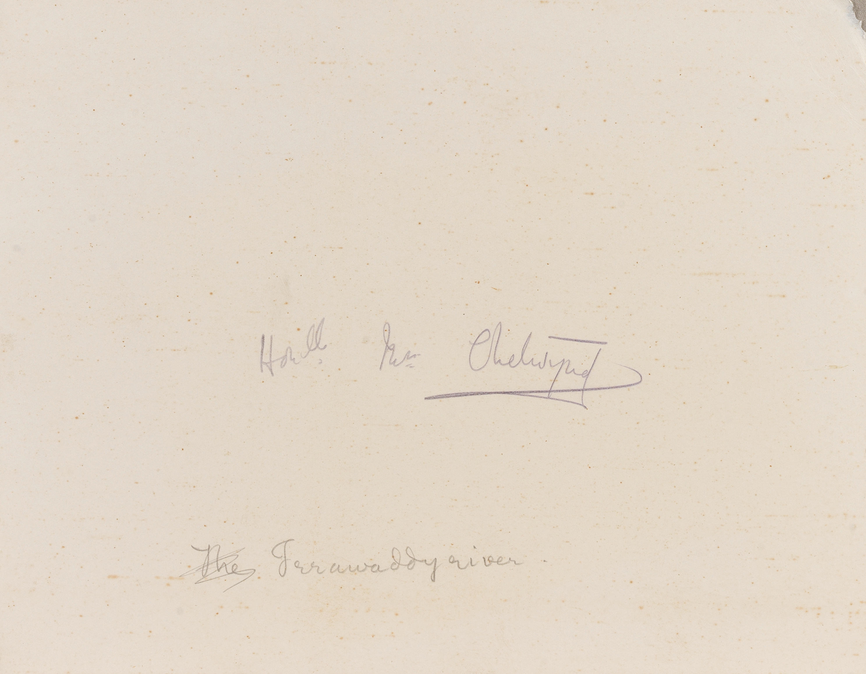 Mg Tun Hla | Two views of the Irrawaddy River, Burma. Together with a ...