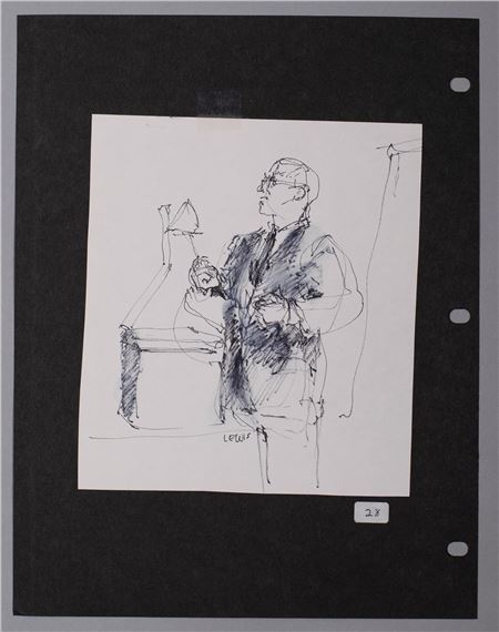 John C. Lewis | TWO FOLIOS OF FIGURE DRAWINGS | MutualArt