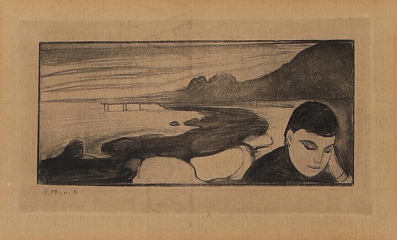 Edvard Munch | Soloppgang I Åsgårdstrand (Sunrise in Åsgårdstrand ...