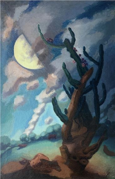 Jose Cuneo | Luna y cardo (1935) | MutualArt