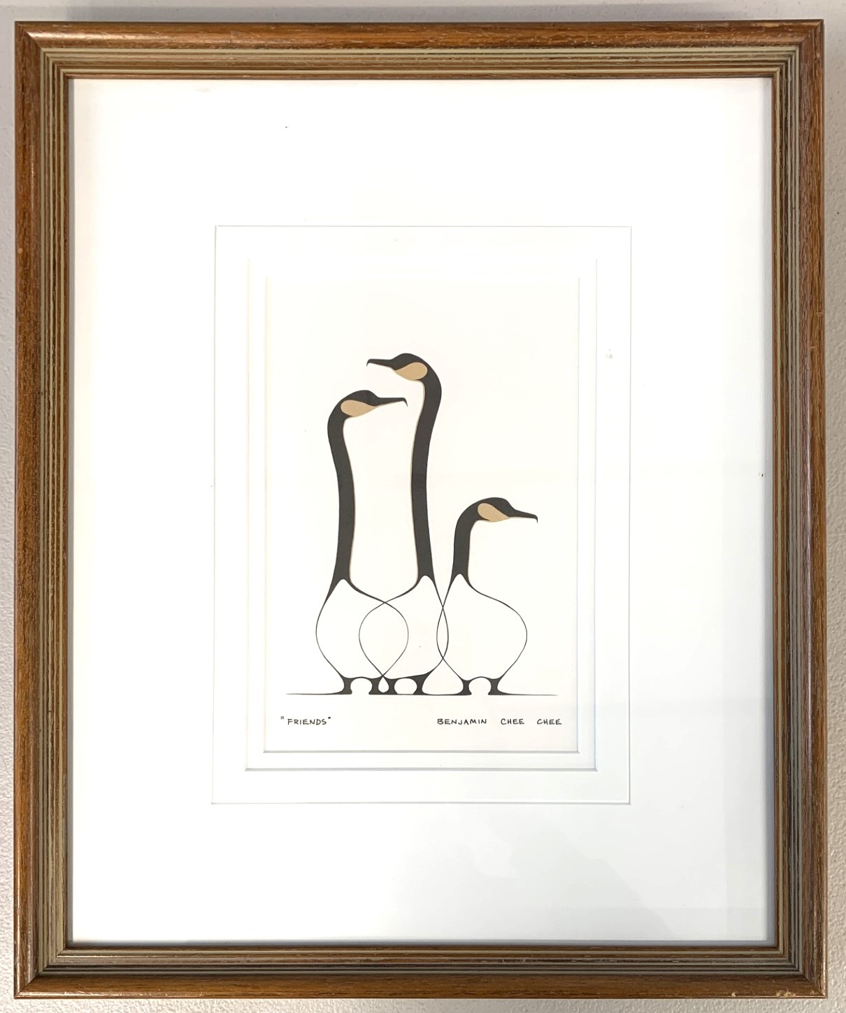 Benjamin Chee Chee | Two Birds Taking Off (1974) | MutualArt