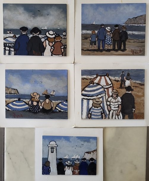 Jean-Claude Maas | Holidaymakers on | MutualArt