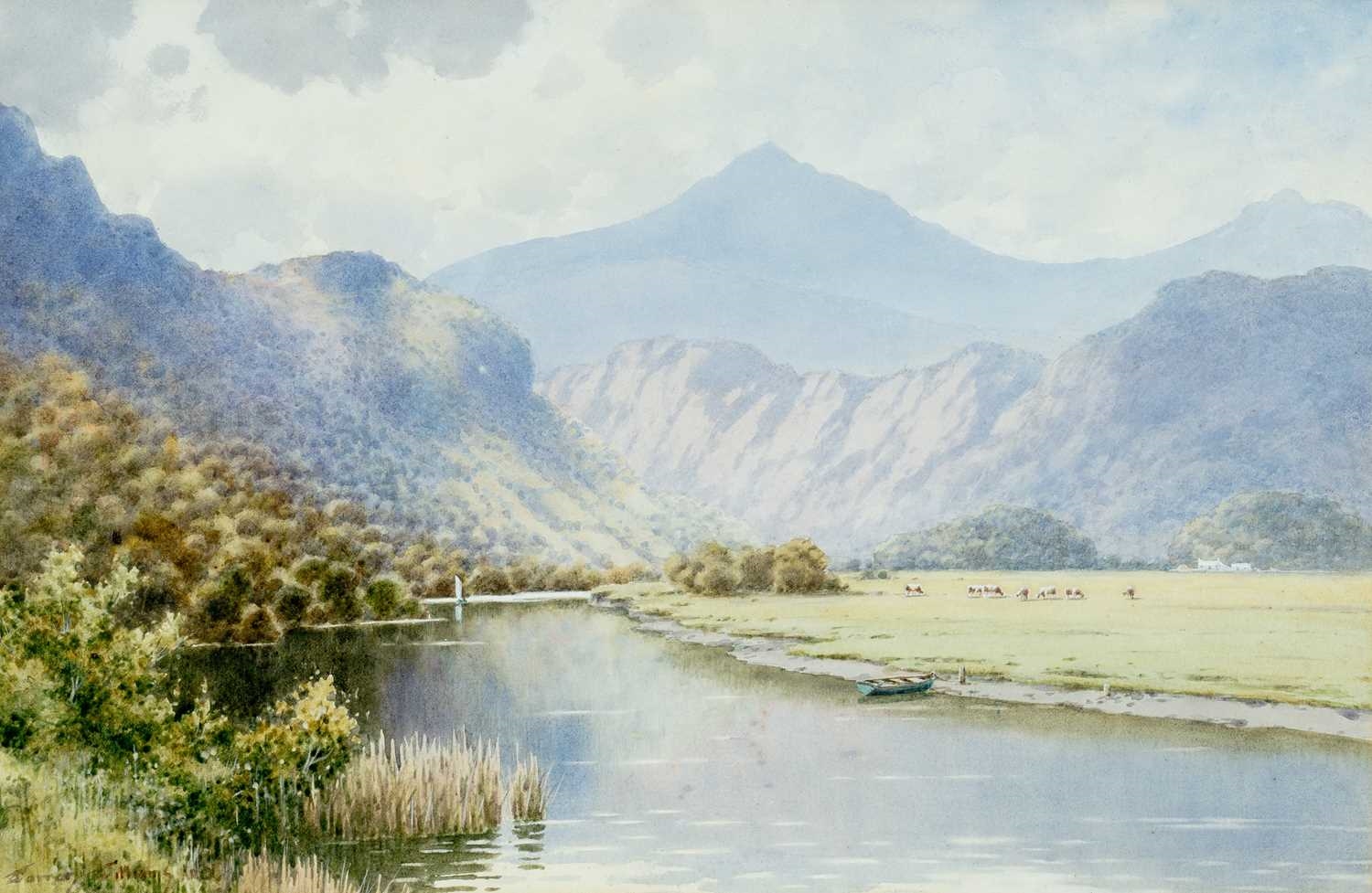Warren Williams | The River Glaslyn and Snowdon | MutualArt