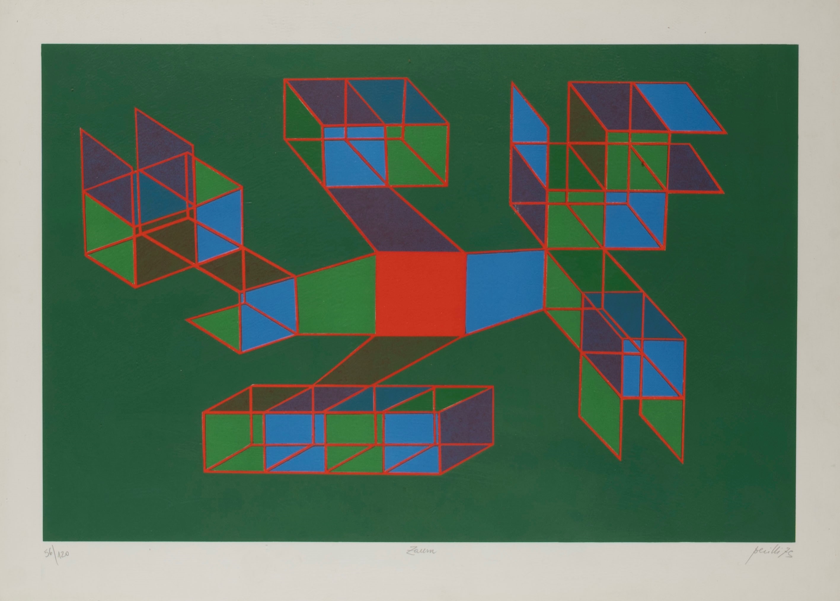 Achille Perilli | Zaum (1975) | MutualArt