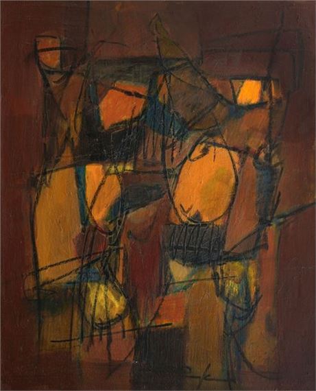Bill Parker | Abstract with warm colors | MutualArt