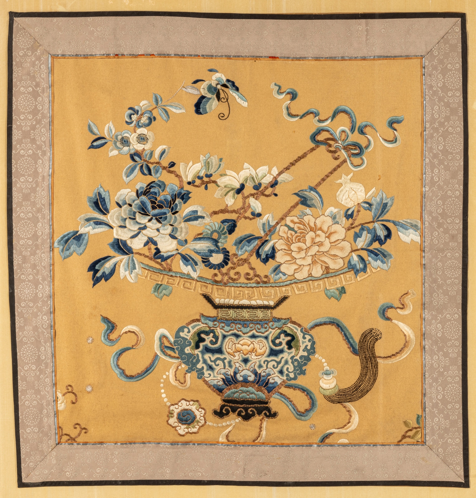 Chinese School, 20th Century | A Chinese Embroidered Silk Panel (Early ...