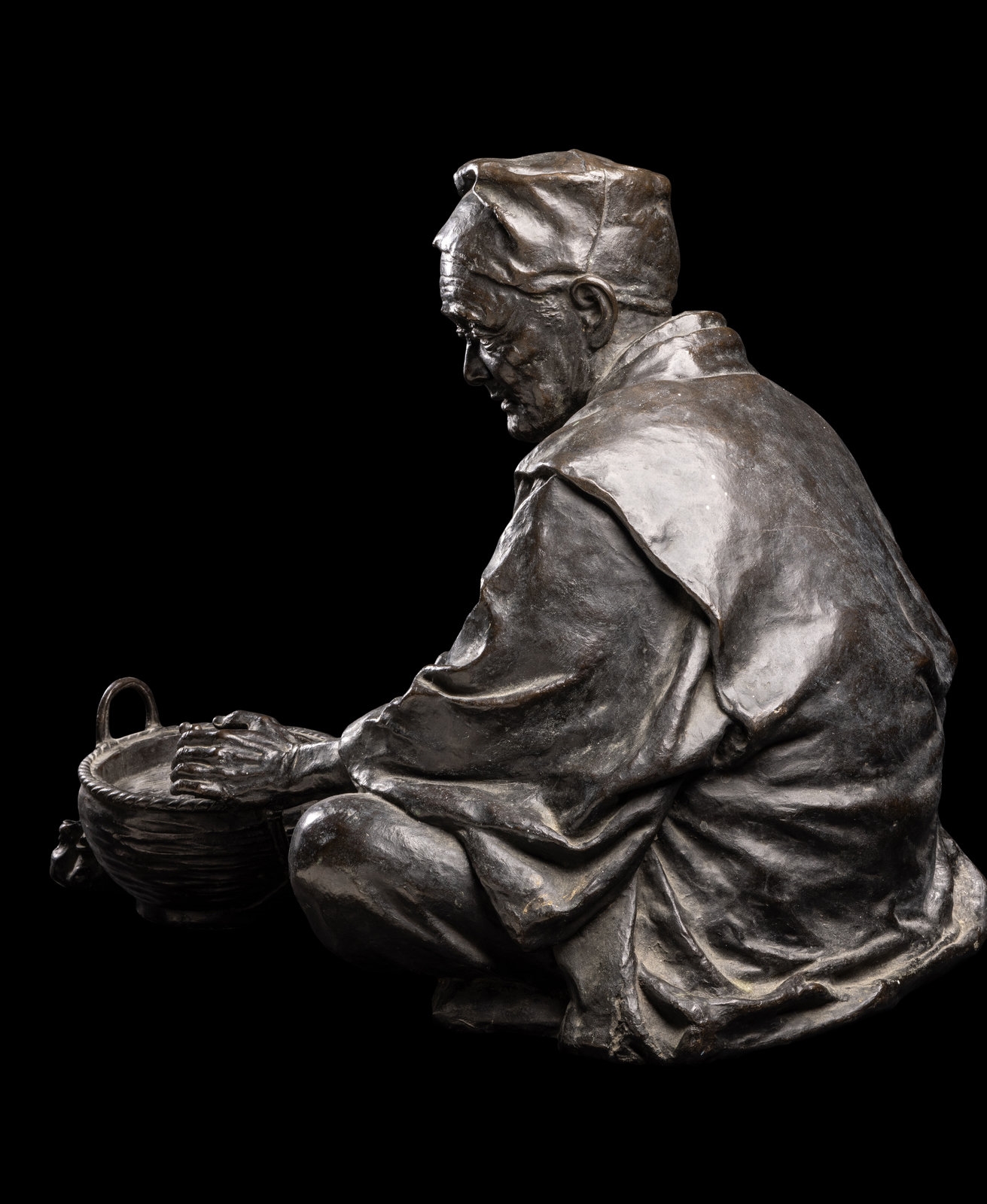 Japanese School, 20th Century | A Japanese Bronze Figure of an Elderly ...