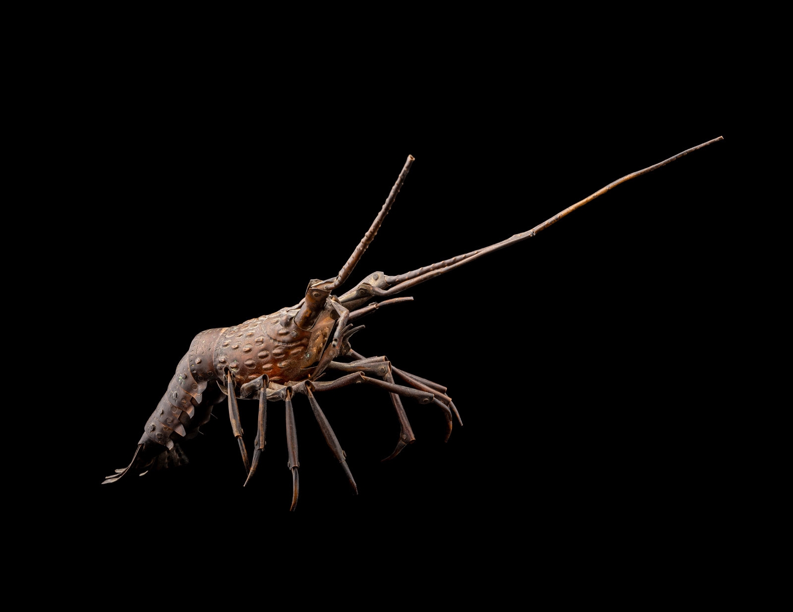 Japanese School | A Japanese Copper Articulated Model of a Crayfish ...