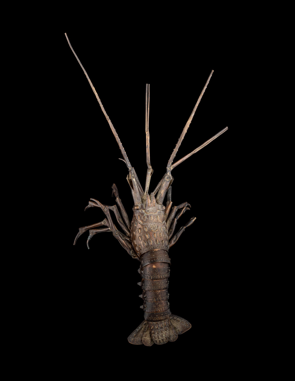 Japanese School | A Japanese Copper Articulated Model of a Crayfish ...