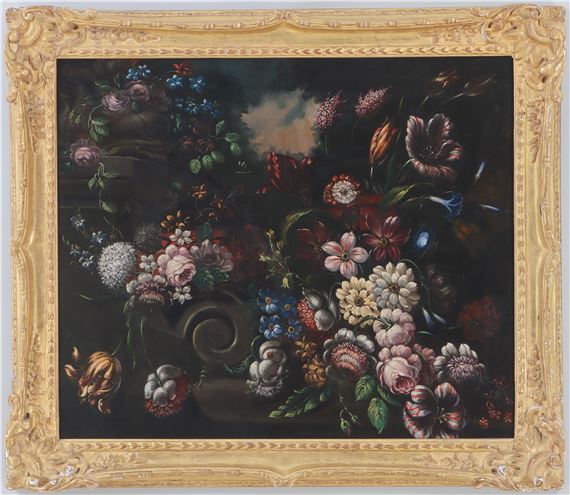 Continental School, 19th Century | still life with flowers | MutualArt