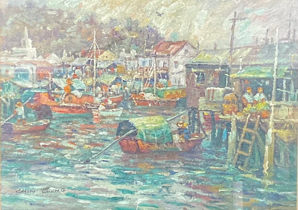 Chin Chung | Busy Harbour, (20th Century) | MutualArt