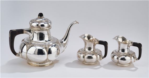 Adolf Mayerhofer | A three-piece silver tea service, Adolf von ...