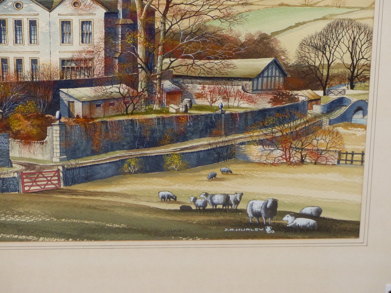 J. A. Hurley | A RURAL MANOR HOUSE AND FARMYARD | MutualArt