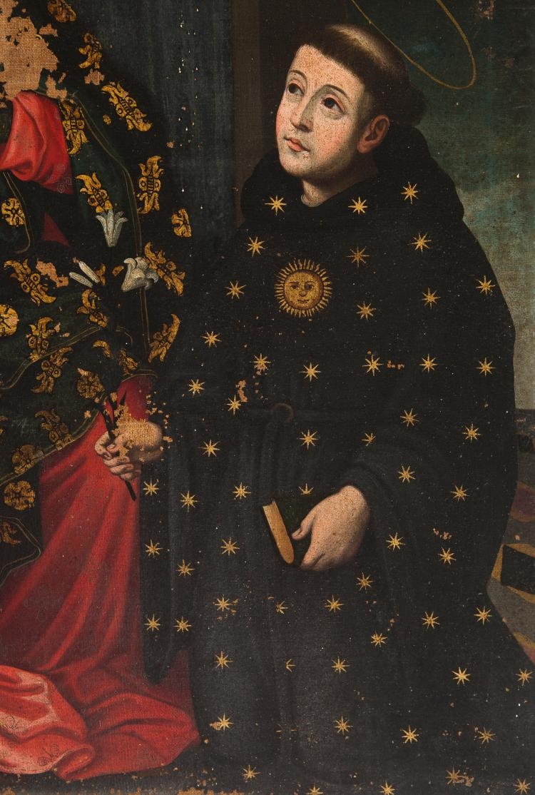 Baltasar de Echave Ibía | Our Lady of the Carnation with the Child and a Goldfinch, to whom an ...