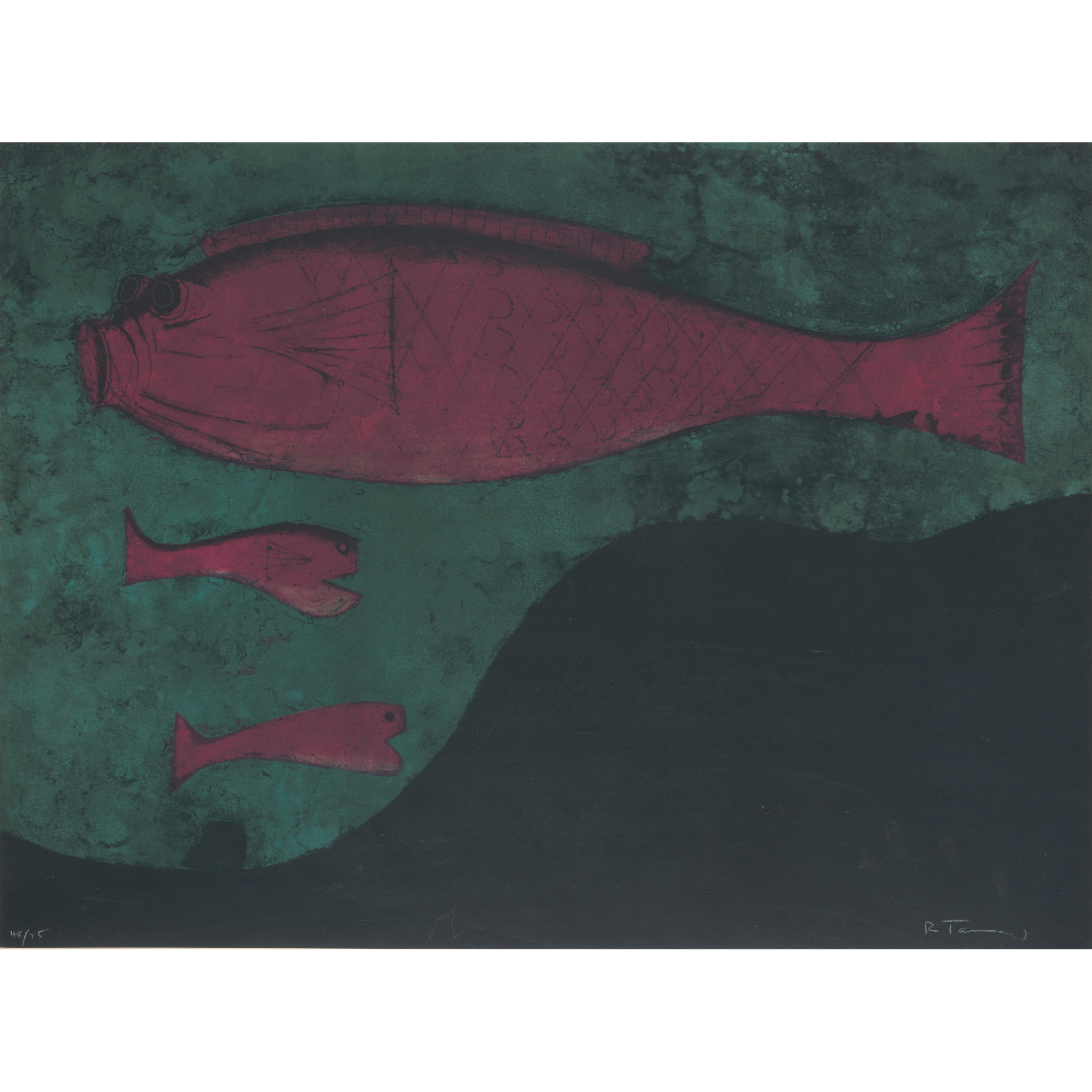 Rufino Tamayo | Peces (Fish), from Rufino Tamayo 15 Litografías (1973 ...