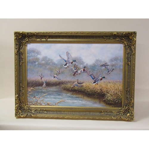 Kim Brooks | Kim Brooks - Mallard ducks rising | MutualArt