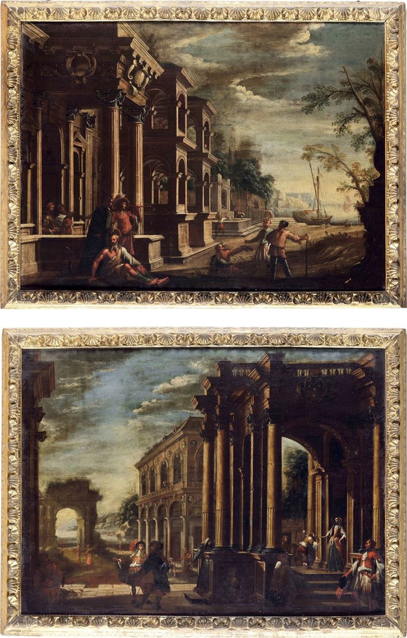 Viviano Codazzi | Vedute con architetture e personaggi | MutualArt