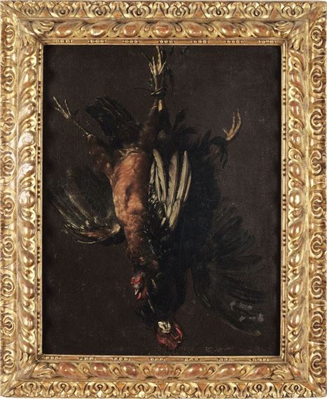 Giovanni Agostino Cassana | Natura morta con gallinacci | MutualArt