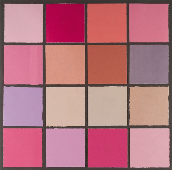 Vera Molnár | “16 couleurs roses” (1996) | MutualArt