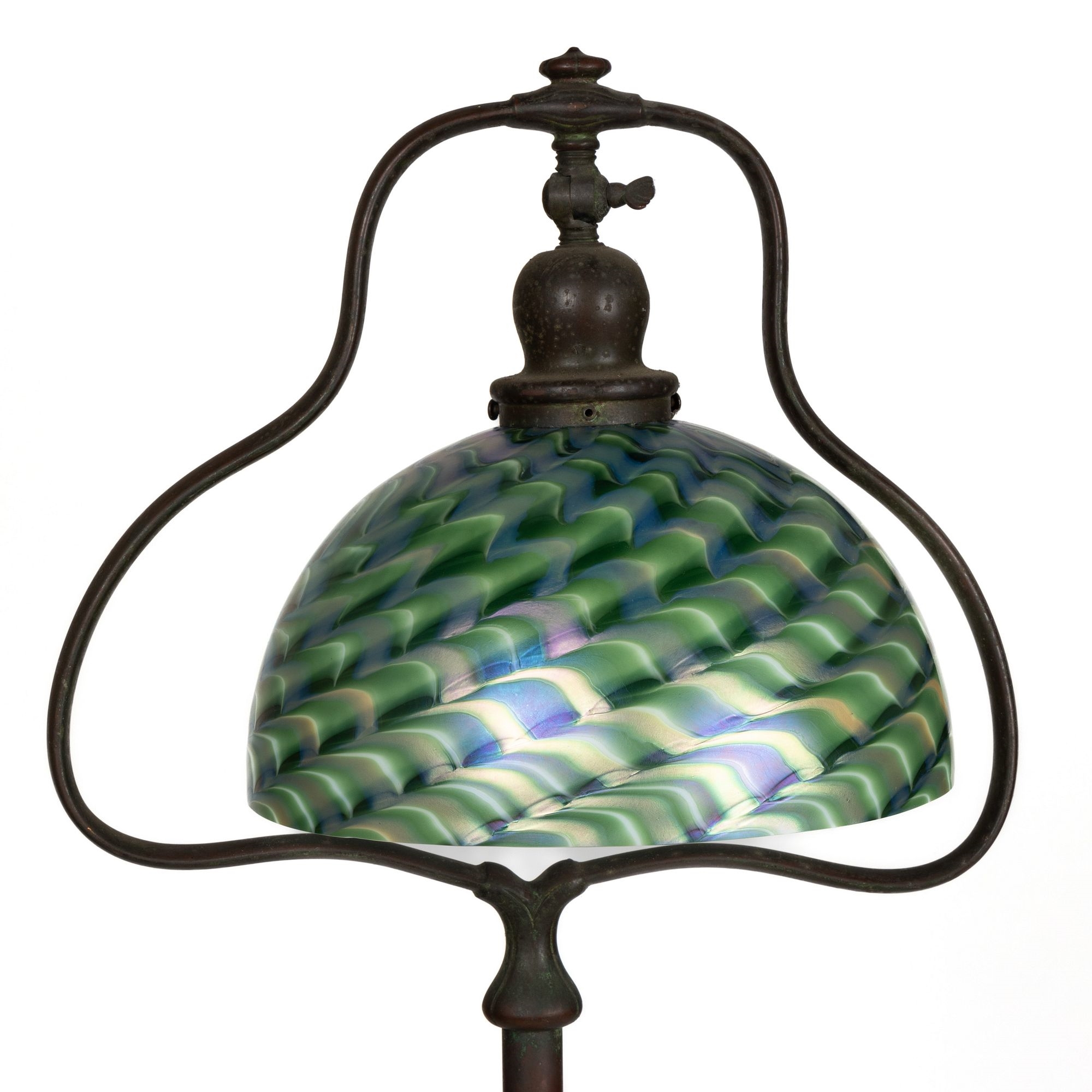 Art Nouveau School | HANDEL ART NOUVEAU HARP FLOOR LAMP (Early 20th ...