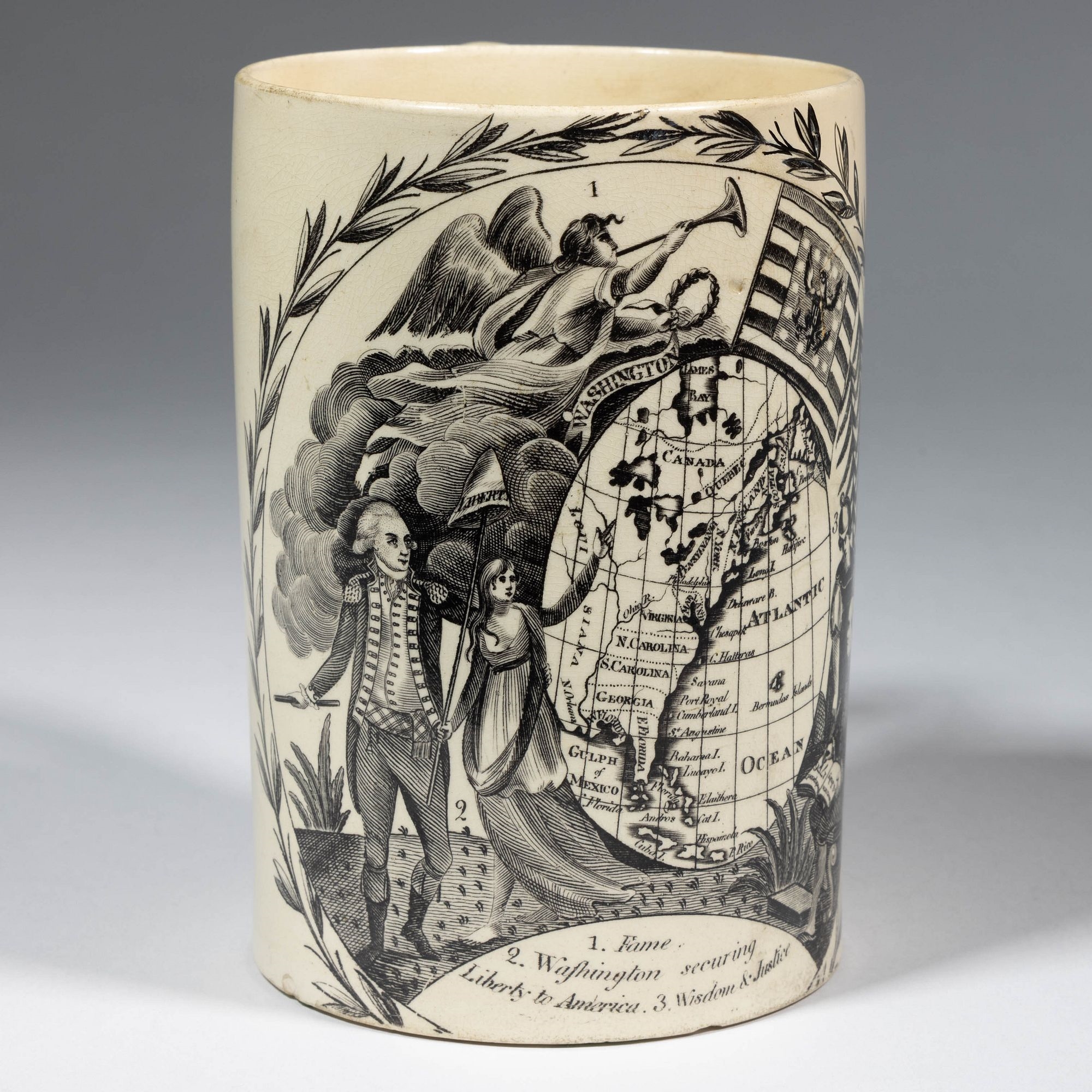 Georges Washington | ENGLISH CREAMWARE AMERICAN HISTORICAL / GEORGE ...