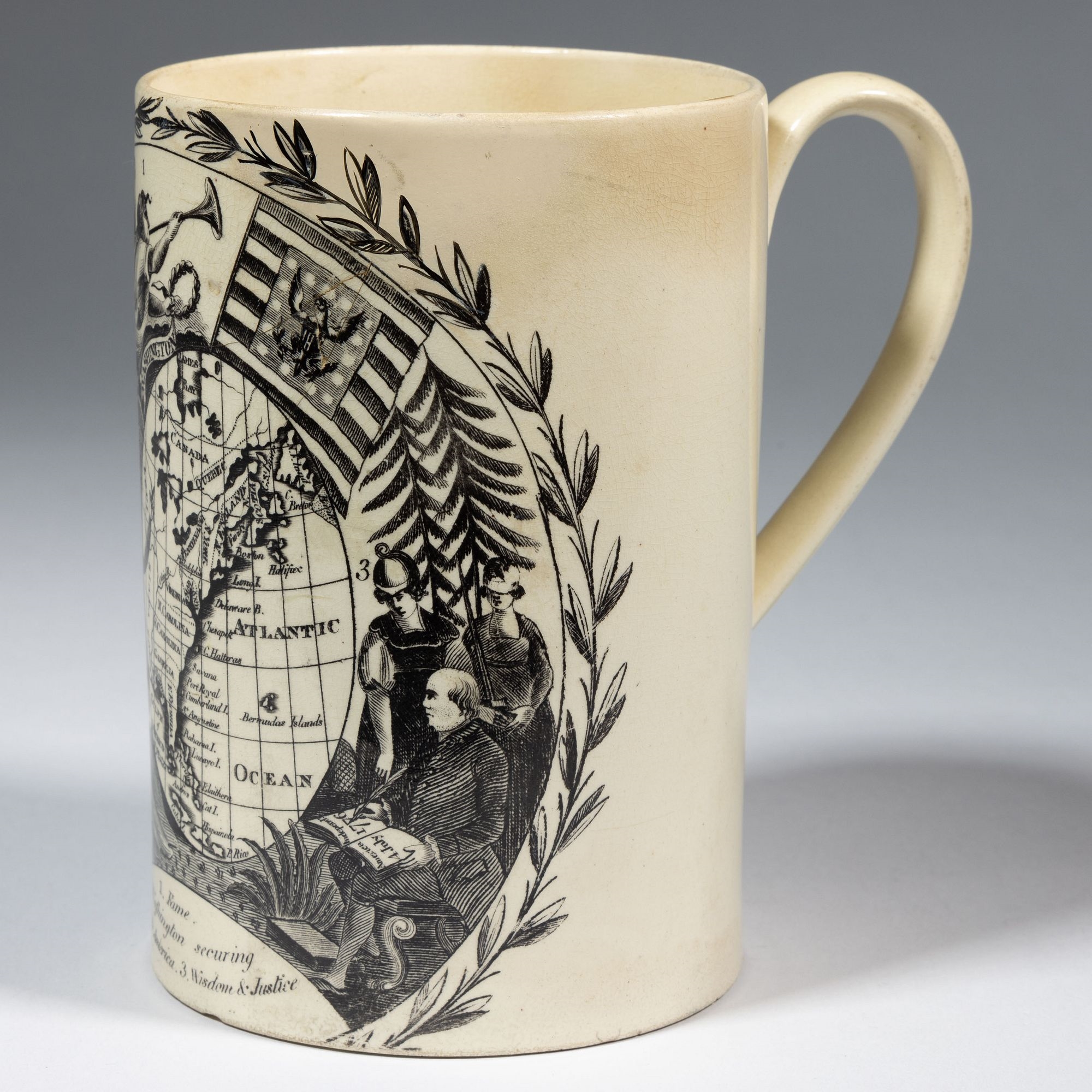 Georges Washington | ENGLISH CREAMWARE AMERICAN HISTORICAL / GEORGE ...