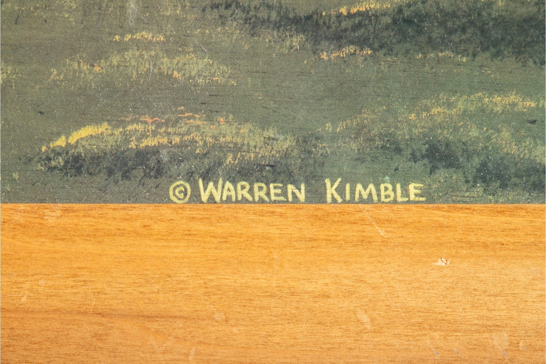 Warren Kimble | American Folk Art Landscape With House | MutualArt