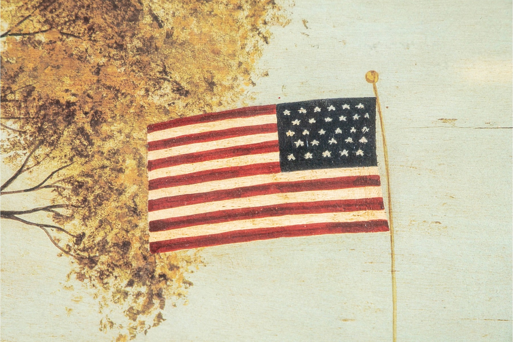 Warren Kimble | American Folk Art Landscape With House | MutualArt