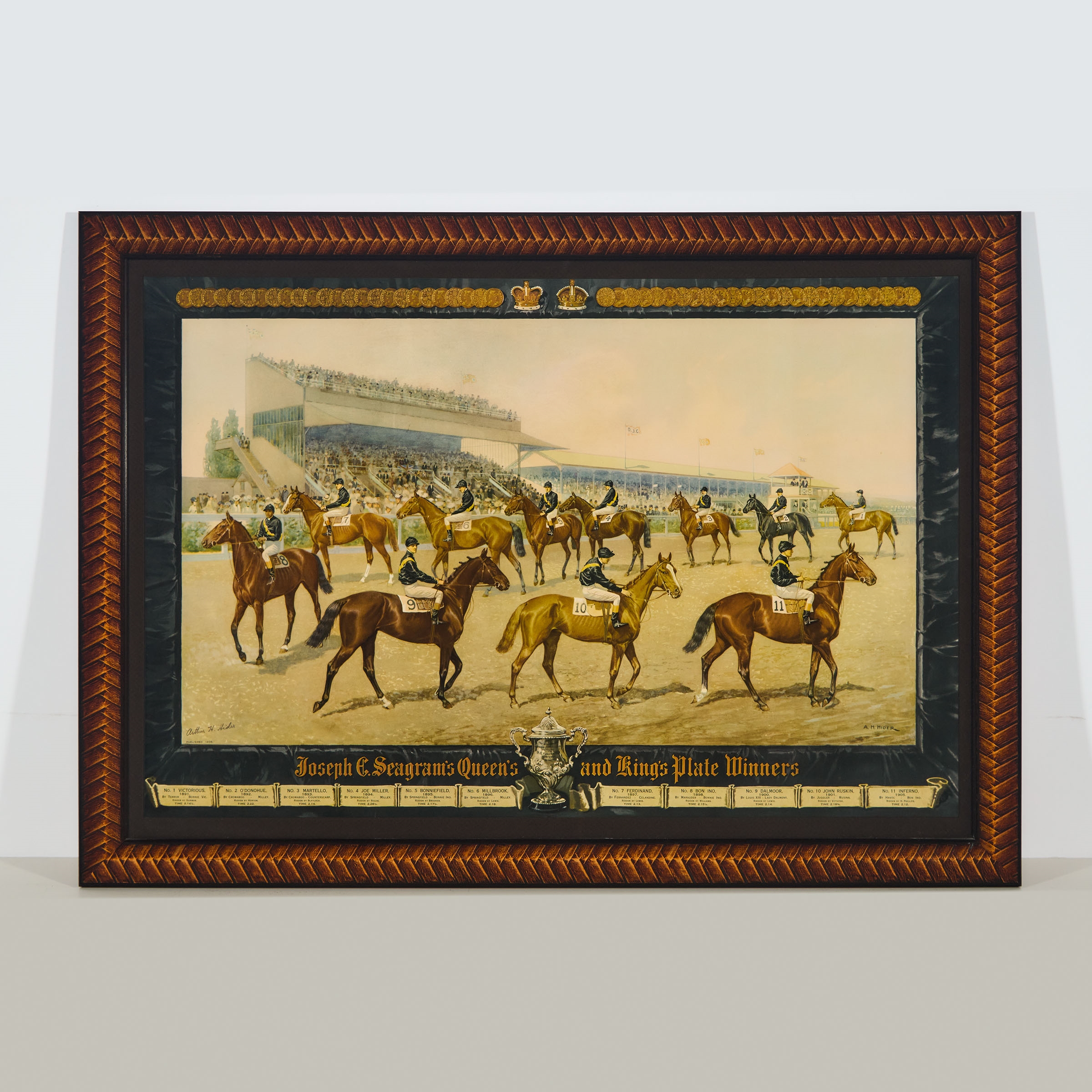Arthur H. Hider | JOSEPH E. SEAGRAM’S QUEEN’S AND KING’S PLATE WINNERS ...