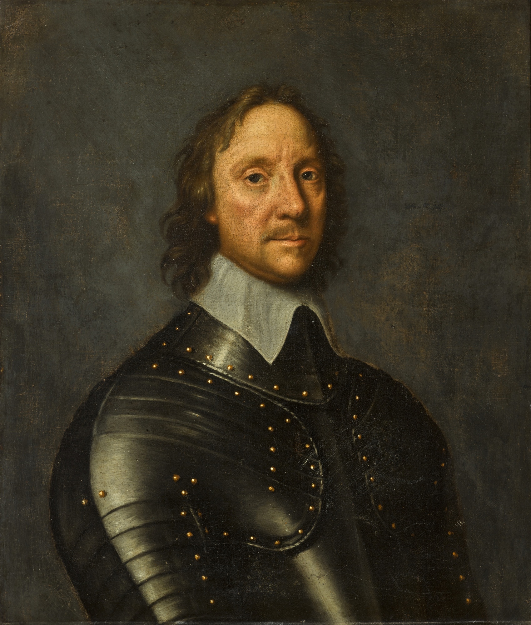 Robert Walker | Portrait of Oliver Cromwell (–1658), bust-length, in ...