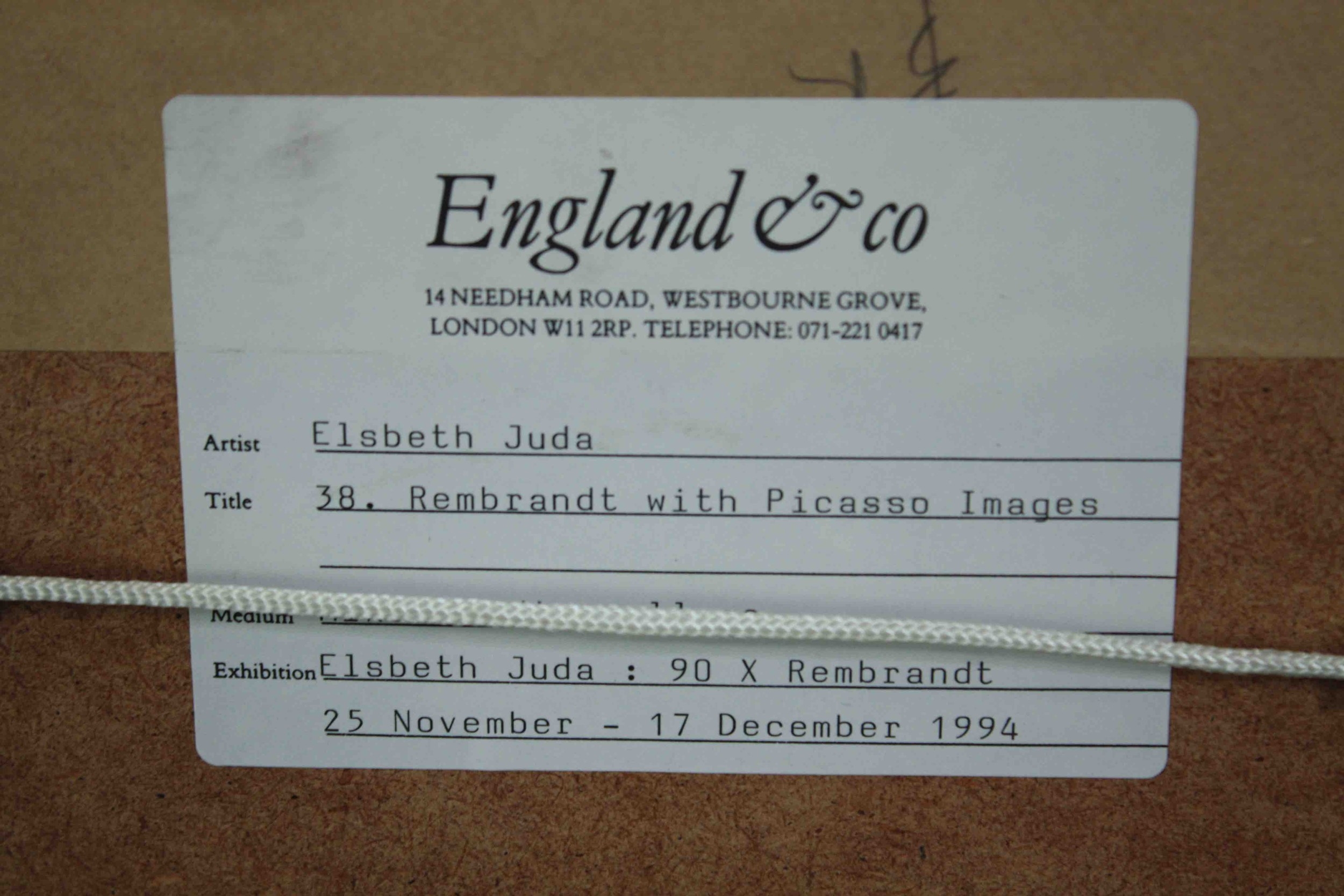 Elsbeth Juda | Rembrandt with Picasso Images | MutualArt