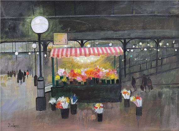 Janet Ledger | 'Flowers at Newcastle Station II' | MutualArt