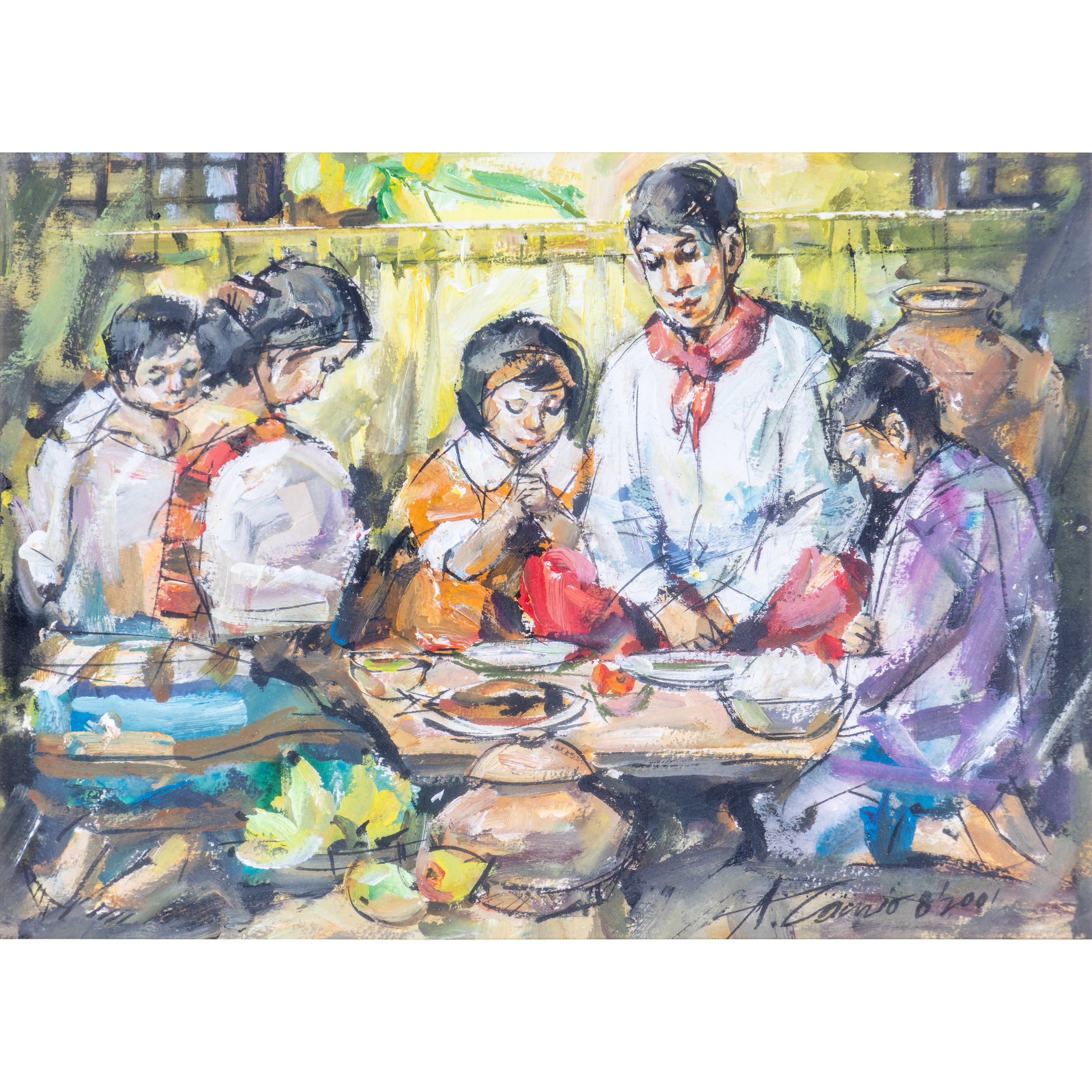 Angel Cacnio | Grace Before Wedding Meal (2001) | MutualArt
