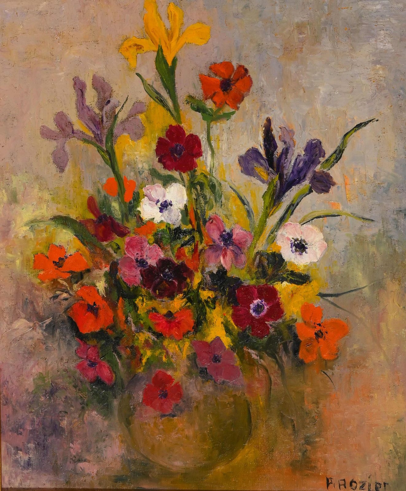 Paul Rozier | Nature morte aux fleurs | MutualArt