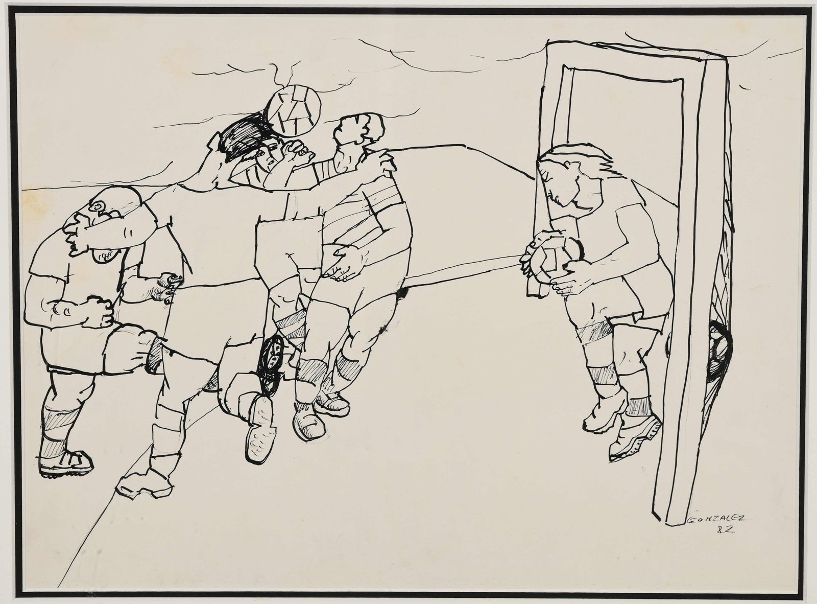 Marcel Gonzalez | Les footballeurs | MutualArt