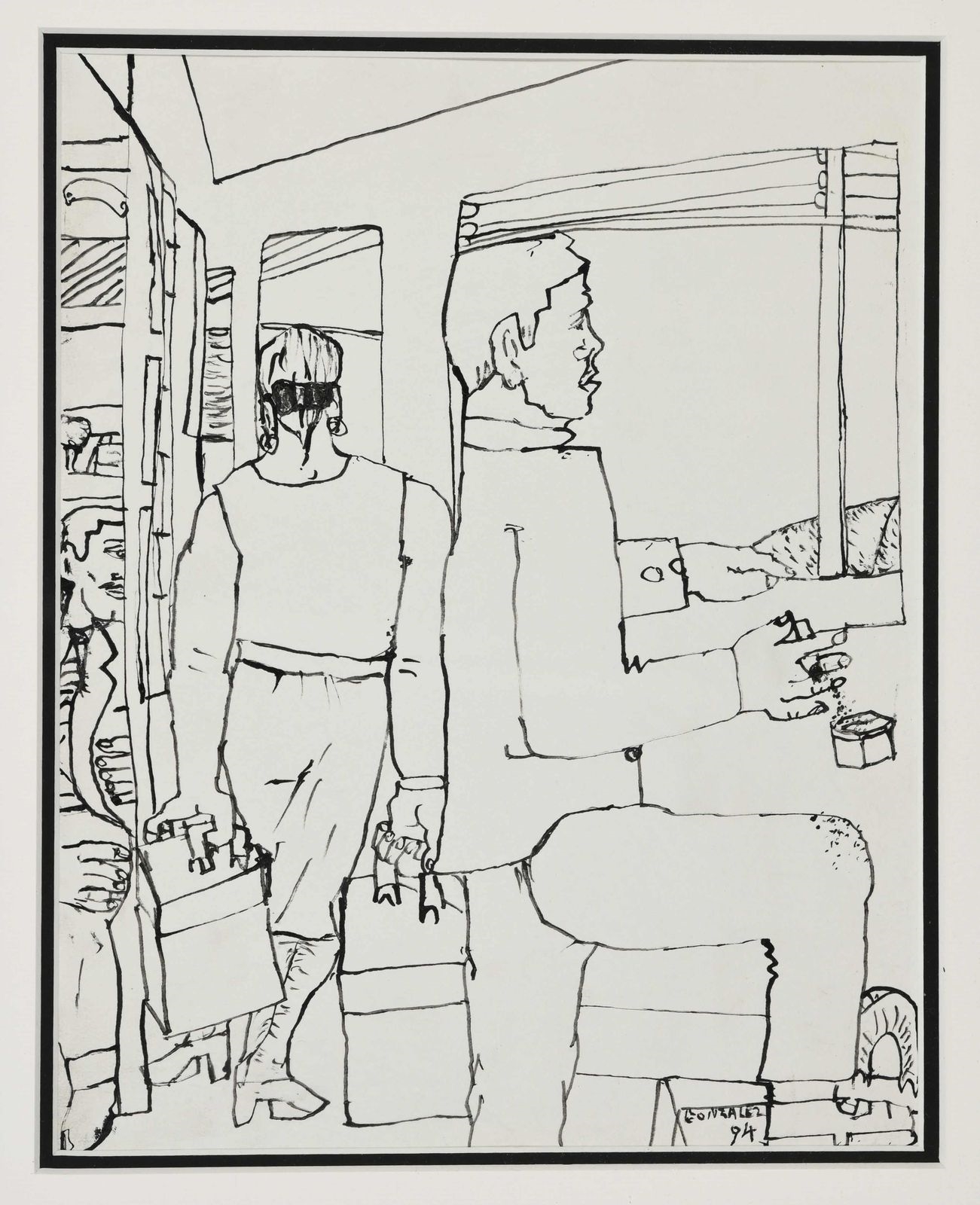 Marcel Gonzalez | Dans le train | MutualArt