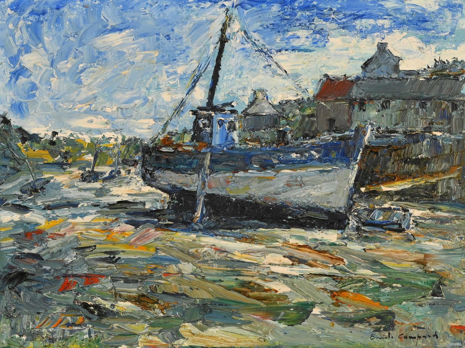 Émile François Jacques Compard | Le port de Doëlan | MutualArt