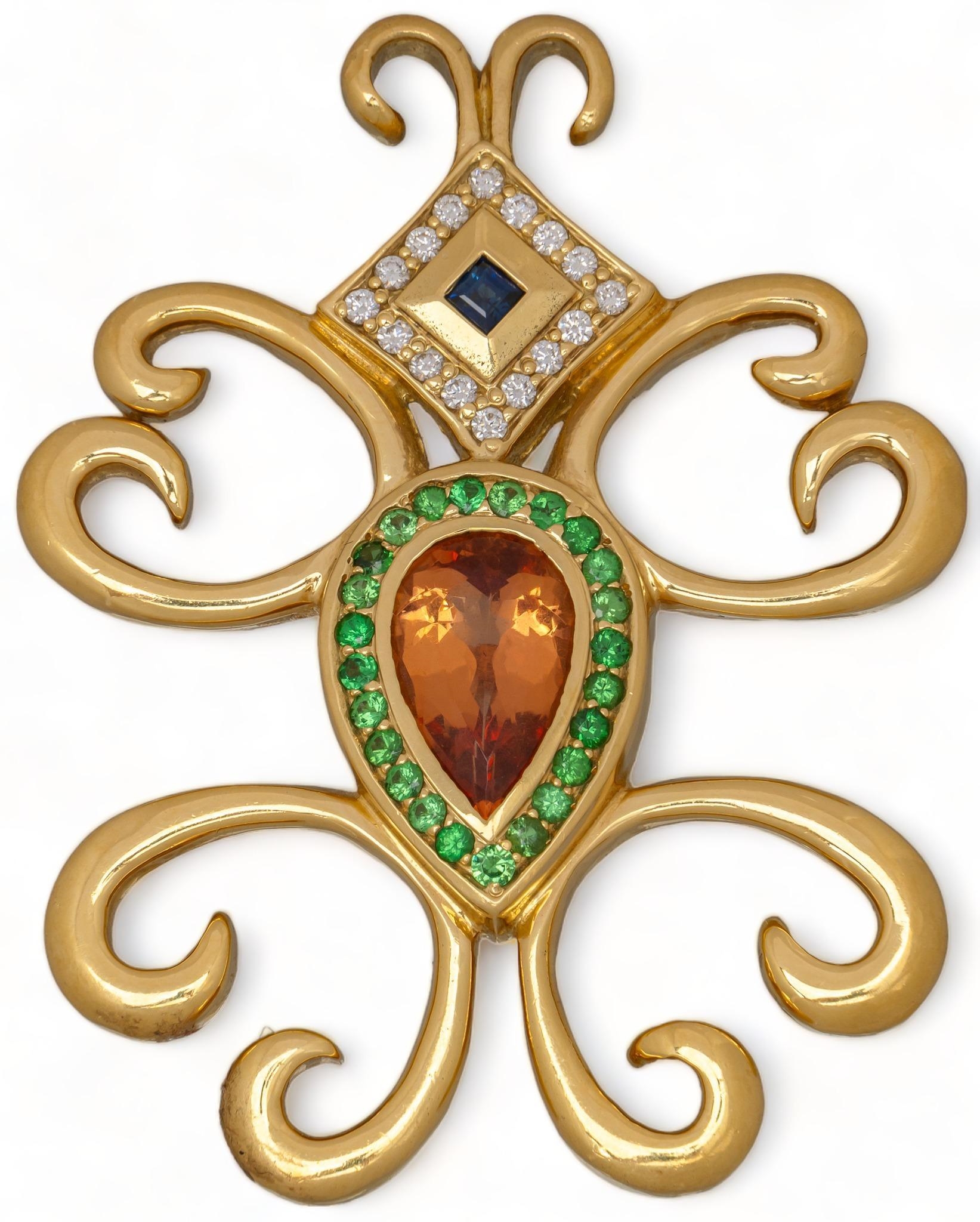 Estelle Sylvia Pankhurst | Antique 18K Gold Suffragette Pendant | MutualArt