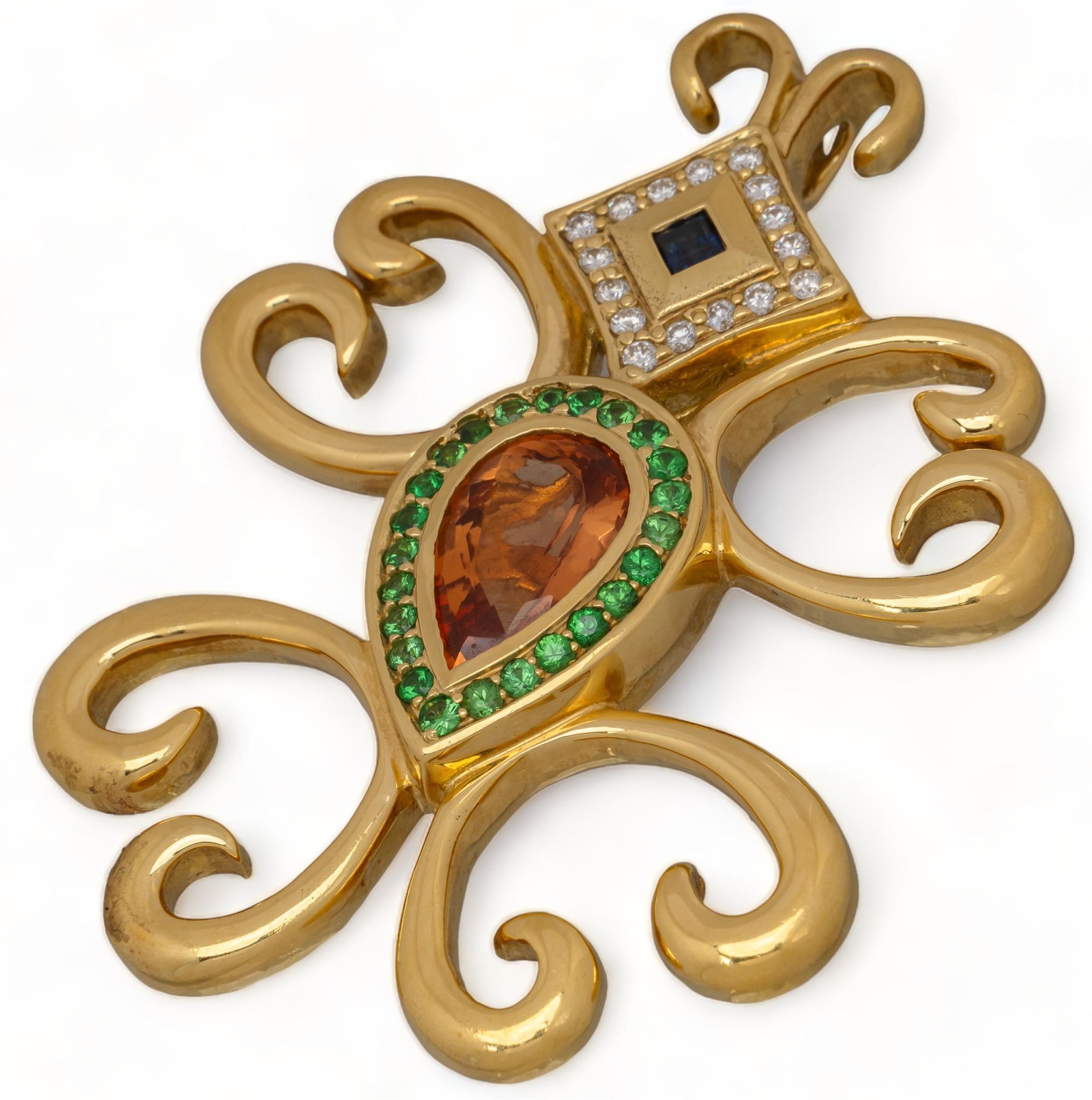Estelle Sylvia Pankhurst | Antique 18K Gold Suffragette Pendant | MutualArt
