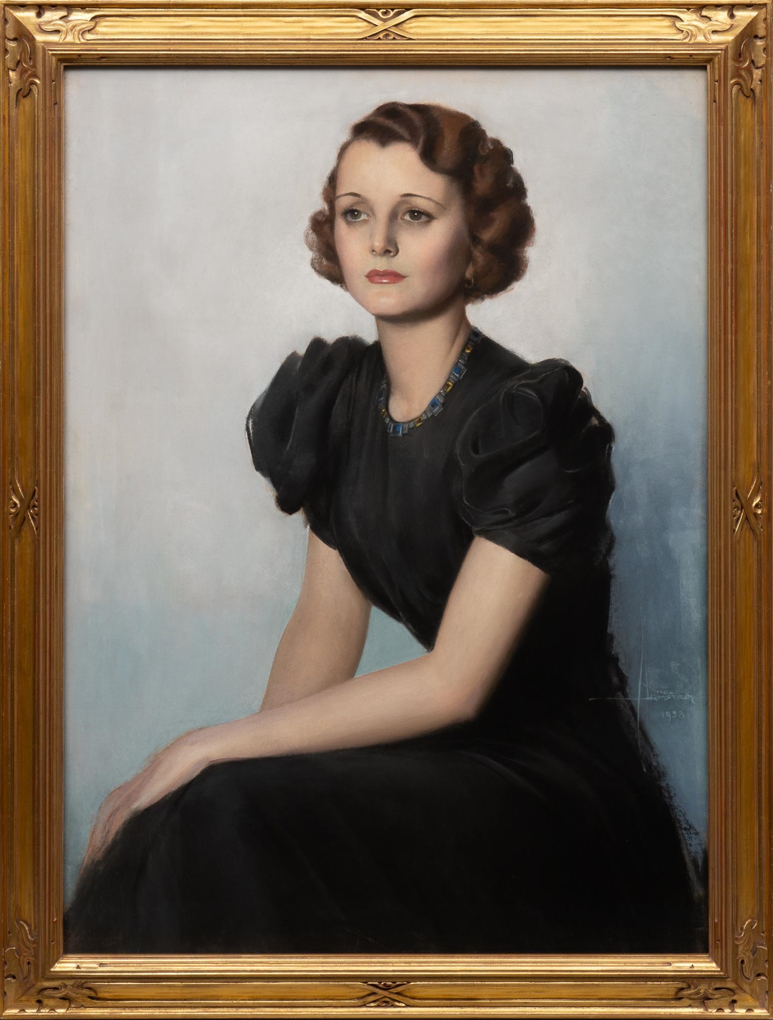 Rolf Armstrong | Portrait of Mary Astor (1938) | MutualArt