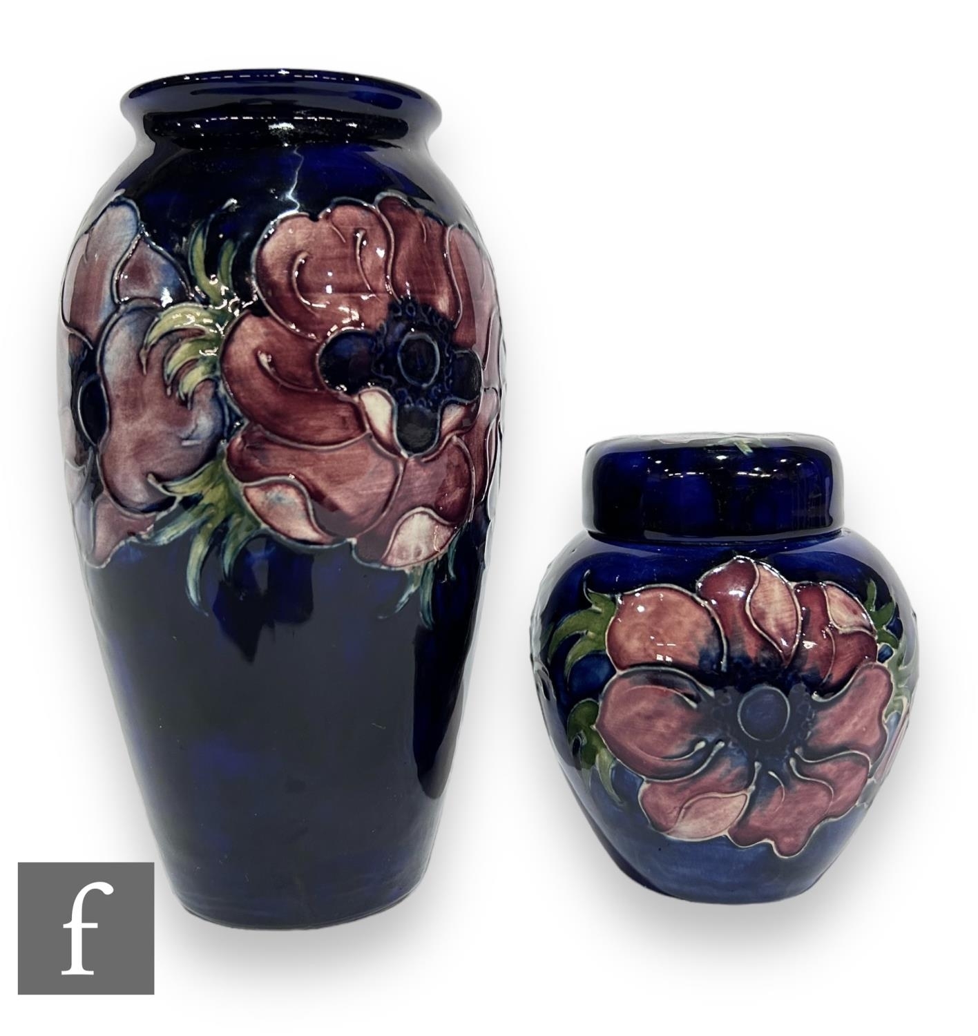 William Moorcroft | A post war Moorcroft Pottery vase of shouldered ...