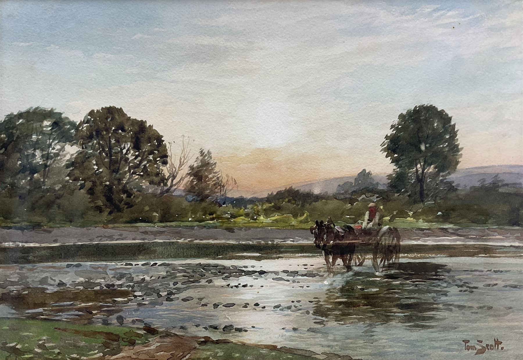 Tom Scott | 4 Works : A Winter Landscape ; Deuchar Bridge, Yarrow ...