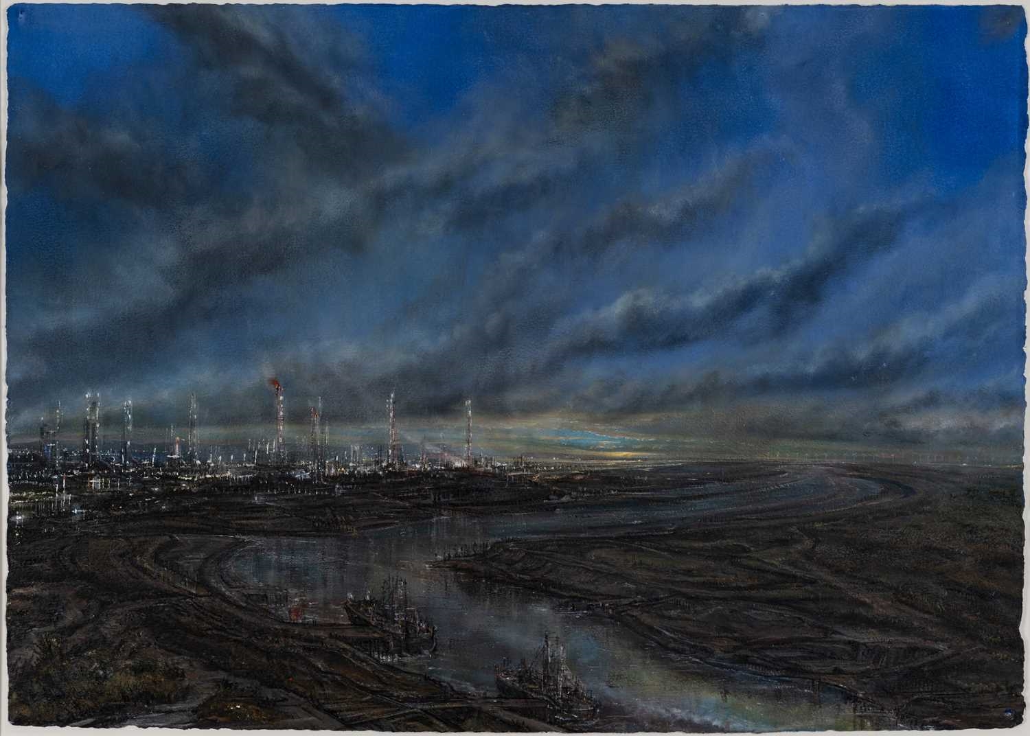 Iwan Gwyn Parry | The Oil Refinery on the Estuary | MutualArt