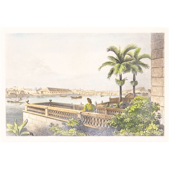Alfred T. Agate | View of Manila with the Pasig River and Puente de ...