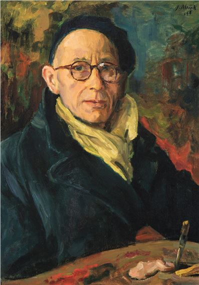 Jan Altink | Jan Altink (Dutch 1885 - 1971). Self Portrait, 1948. (1948) | MutualArt