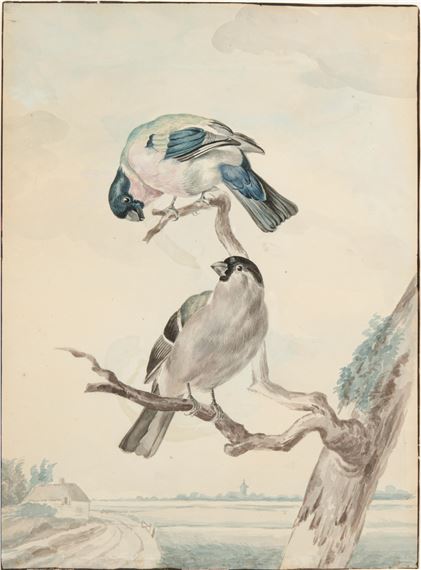 Aert Schouman | A man and woman at the window of a tavern | MutualArt