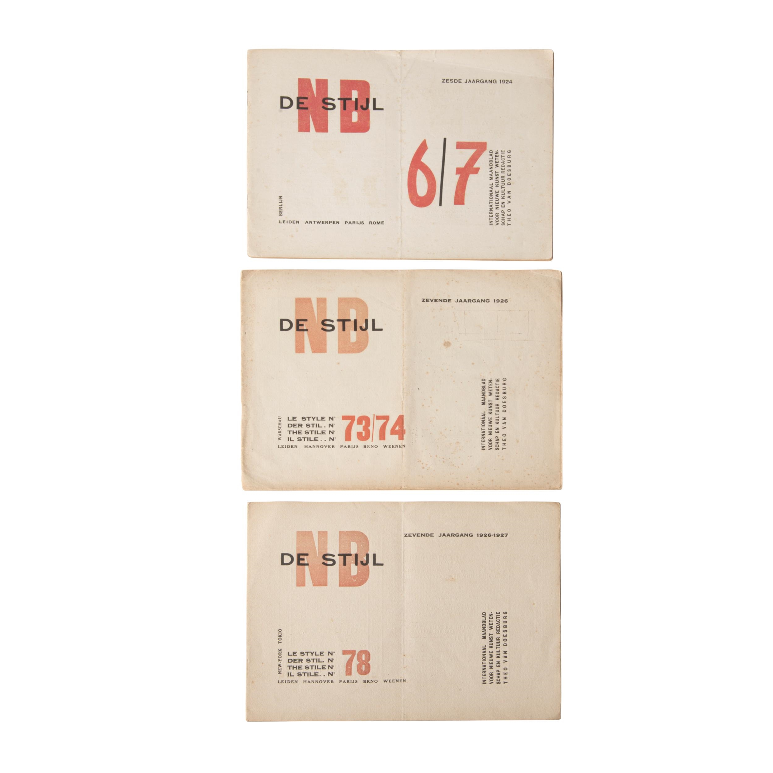 Theo van Doesburg | Three De Stijl magazines (1927) | MutualArt